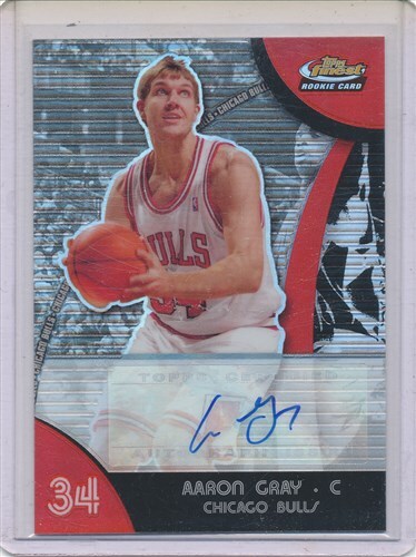 2007/08 TOPPS FINEST AARON GRAY AUTOGRAPH | eBay