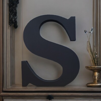 Black Large Wooden Letters, & Signs Ampersands, Big Black Letters ...