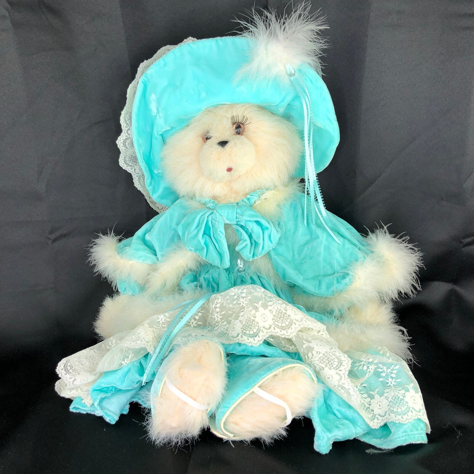 Tilly Collectibles Carlotta Cat 24" White Plush Kitty Victorian Dress ...