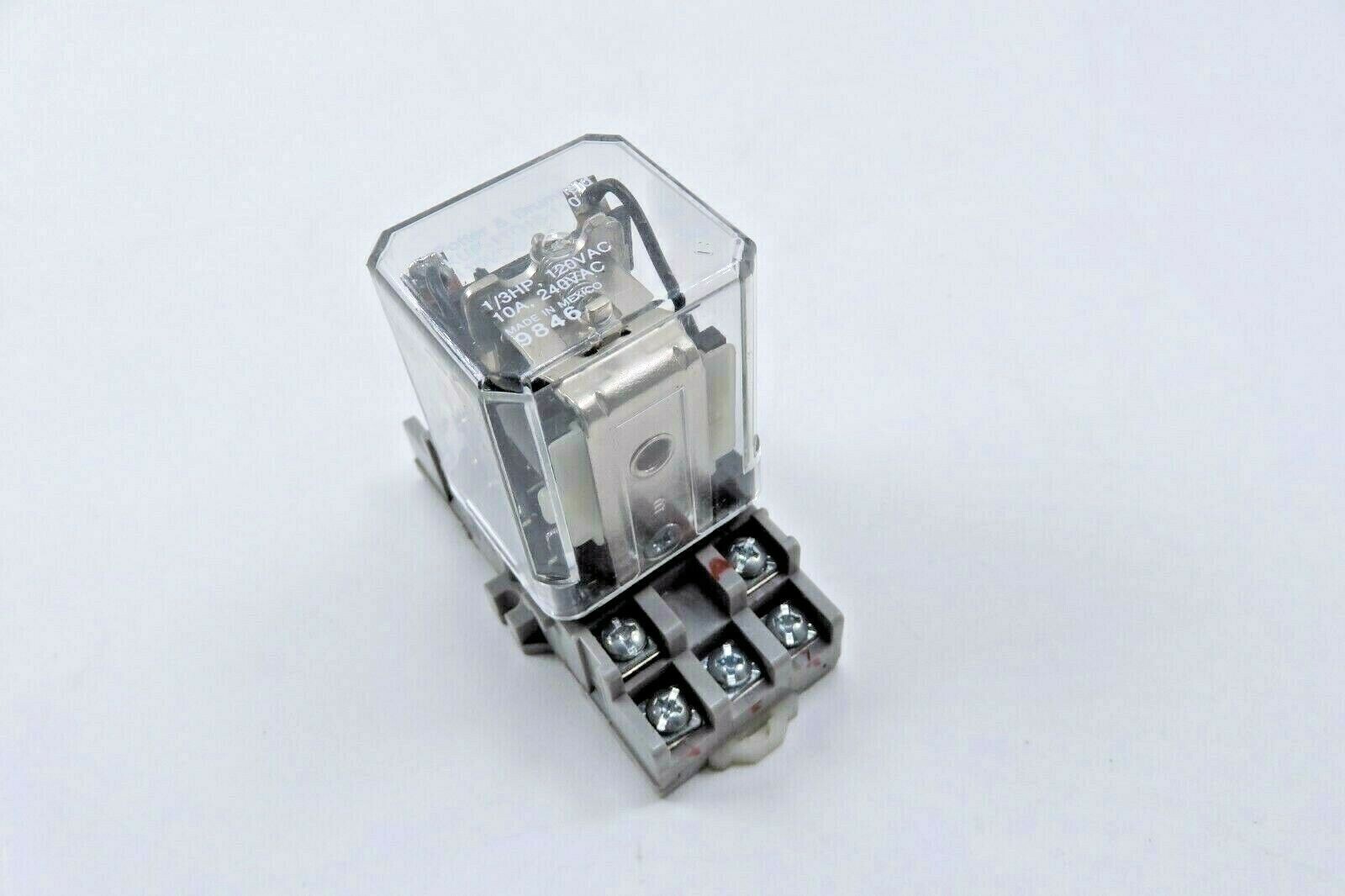 Potter & Brumsfields KUP-11D15-110 Relay w/ Tyco 27E893 Base Socket | eBay