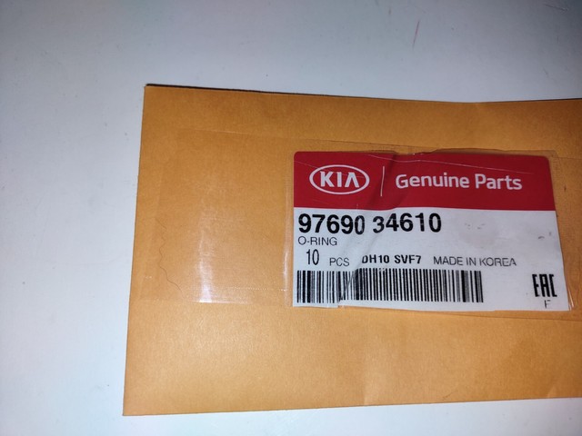 Kia 9769034610 Genuine OEM Factory Original Switch O Ring for sale ...