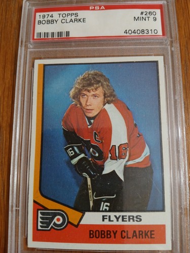 1974 topps hockey #260 Bobby Clarke psa 9 mint low pop no 10's | eBay