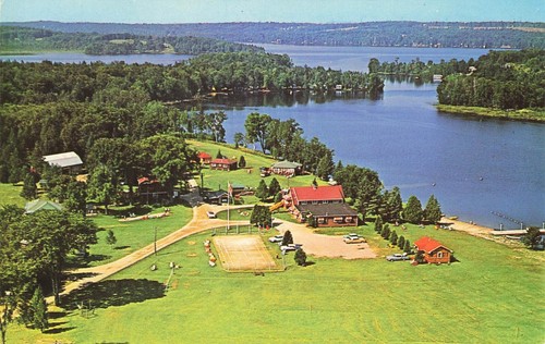 Aerial View Holiday Inn Haliburton Ontario Canada Postcard | eBay