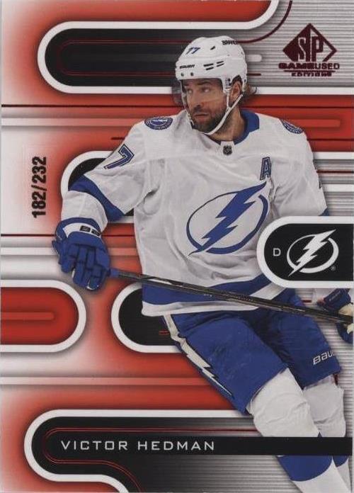 2022-23 Upper Deck SP Game Used - Victor Hedman #58 Red /232 for sale ...