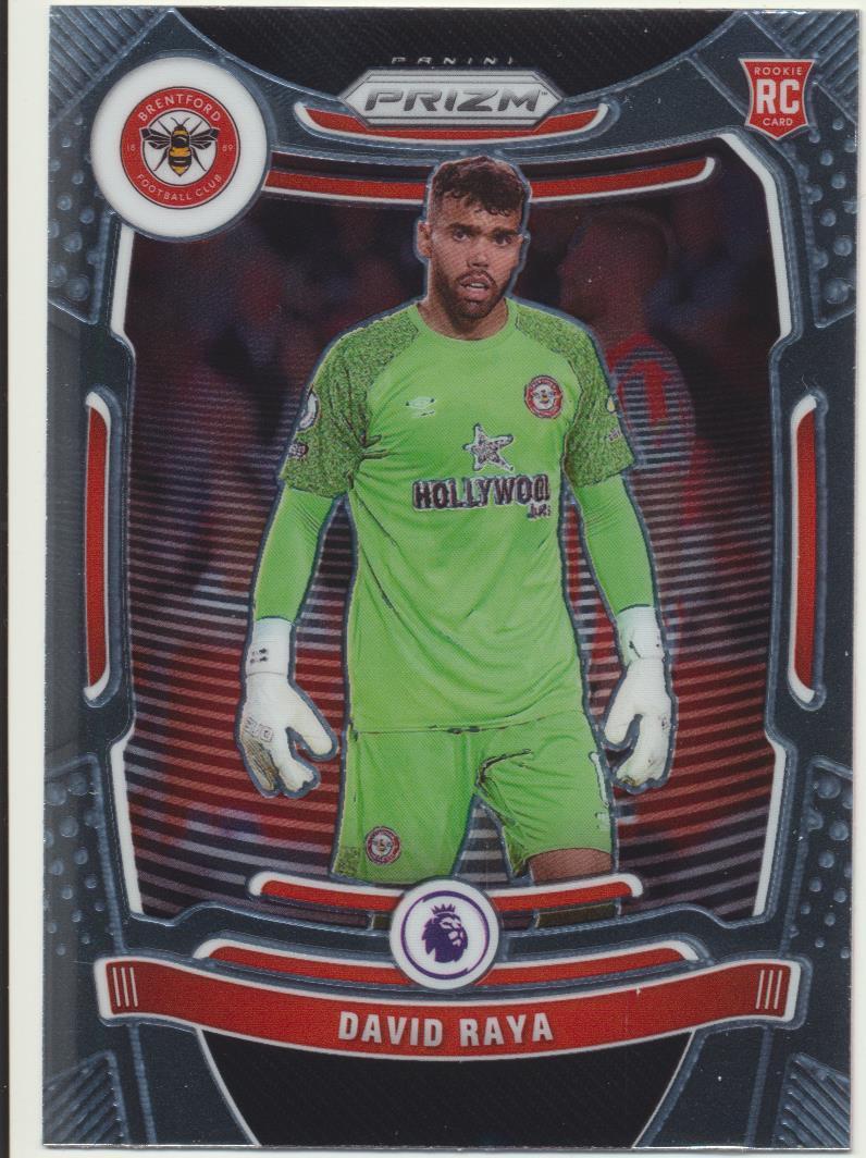 DAVID RAYA 2021-22 PANINI PRIZM EPL PREMIER LEAGUE BASE ROOKIE CARD ...