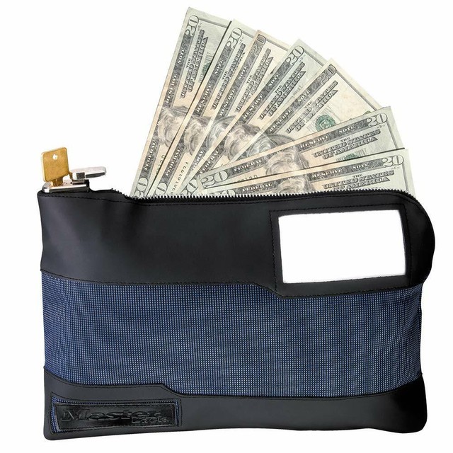 Security Locking Money Cash Bank Bag Anti Theft Lockable Purse Lock ...