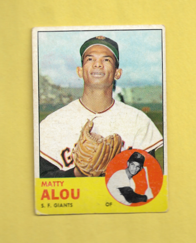 1963 Topps Matty Alou #128 San Francisco Giants VG- FREE SHIPPING | eBay