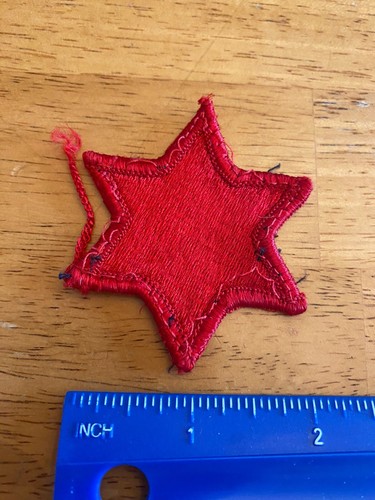 US Army 6th Infantry Division Red 6 Pointed Star Patch INV5086 | eBay