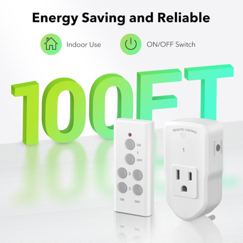 BN-LINK Wireless Remote Control Electrical Outlet Switch for Lights, White 680474115600| eBay