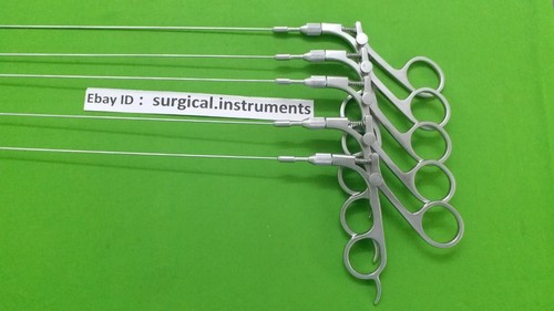 5PC Hysteroscopy Semi Rigid Scissor 5fr Urology Laparoscopic Surgical ...
