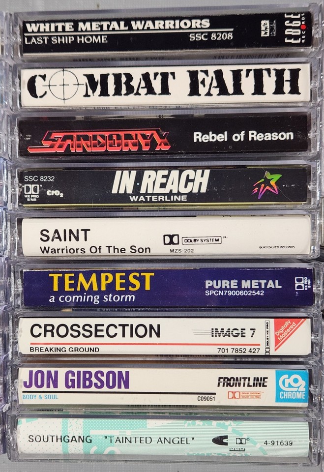 28 Christian Classic Rock Cassette Tape Lot: Stryper Allies Shout Saint ...