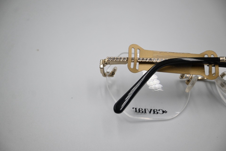 NICE Caviar Collection M 2400 Eyeglasses FRAMES C 21 Gold 53[]16-130 ...