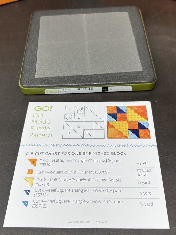 Go Qube Cube Mix And Match 9” Block 1-4 Accuquilt ( 4 DIES ONLY! ) | eBay