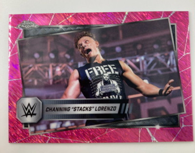 TOPPS WWE CHROME 2025 CHANNING STACKS LORENZO NXT PINK SHIMMER ...