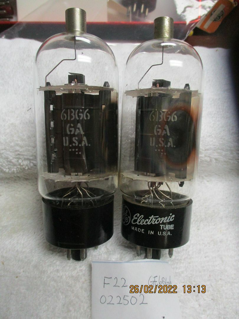 Pair RCA GE 6BG6 tubes tested | eBay