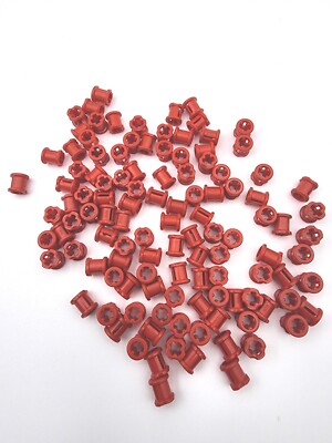 110 PARTS LOT LEGO BUSH RED TECHNIC BUILDING PIECES | eBay