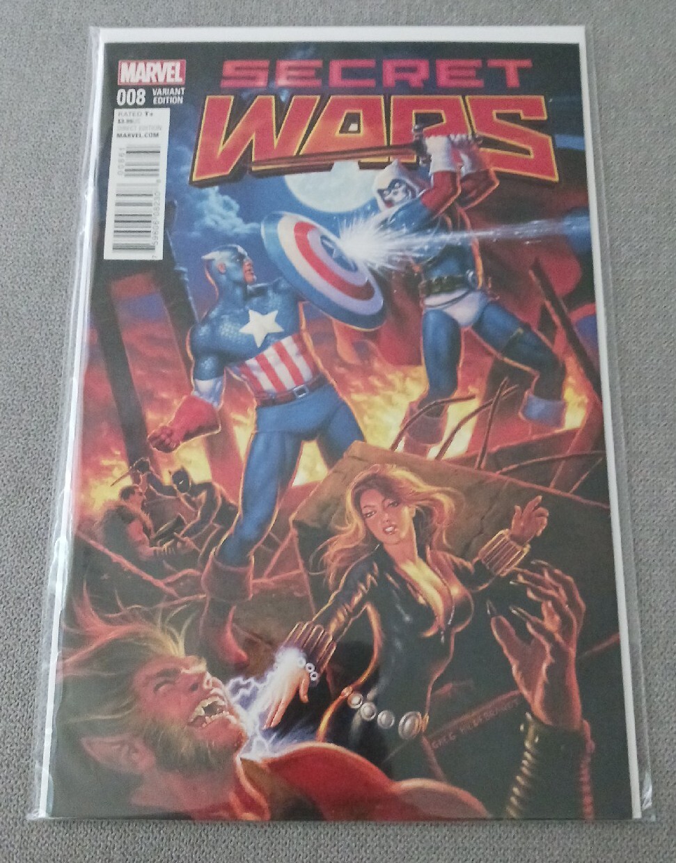 Secret Wars #8 Variant Marvel Comics 2016 Captain America Greg ...