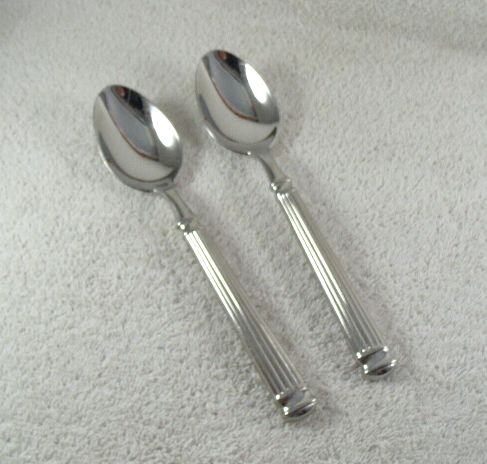Continental Soup Spoon Lot of 2 Cambridge Glossy Stainless Flatware ...