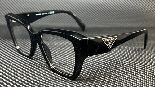 PRADA PR 09ZV 1AB1O1 Black Women's 49 mm Eyeglasses 8056591741862 | eBay