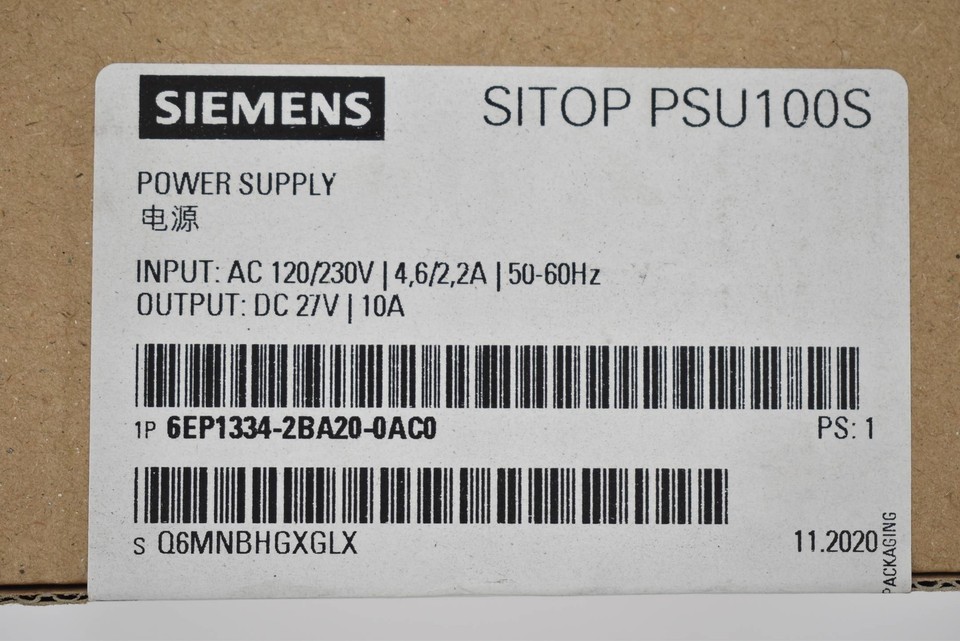 Siemens sitop PSU100S 6EP1 334-2BA20-0AC0 ( 6EP1334-2BA20-0AC0 ) | eBay