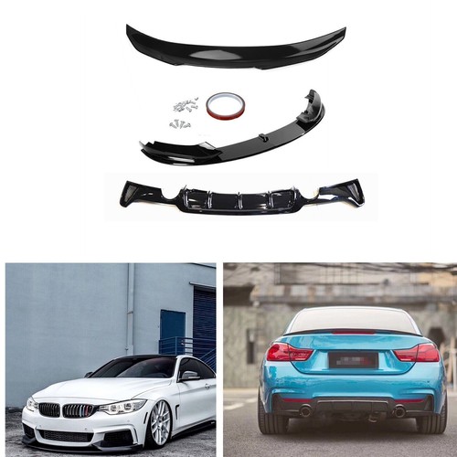 Front Splitter Rear Diffuser Wing For BMW F32 428i 430i 435i 440i 2014 ...