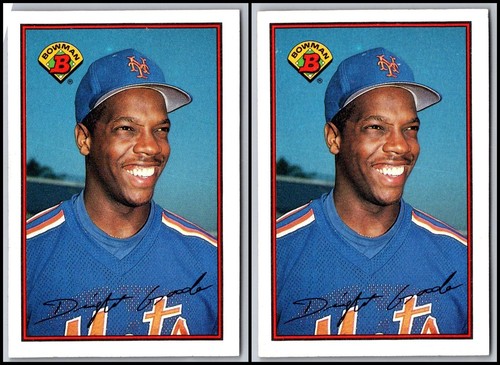1989 Bowman Doc Gooden (2) Card Lot - A SPECIAL TOUCH FOR YOUR FAVORITE ...