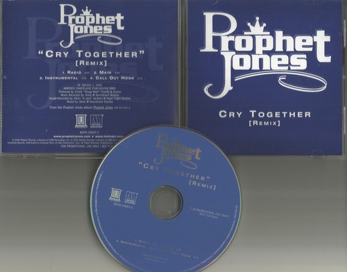 PROPHET JONES Cry Together REMIXES / RADIO & INSTRUMENTAL & ACAPPELLA ...