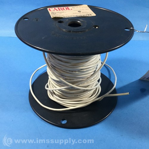 Carol Cable 76512.18.02 16 AWG Hook-Up Wire 26/30 White 600V 1838 | eBay