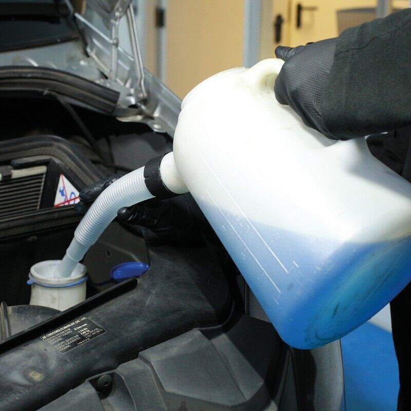 5L Measuring Jug With Lid & Spout Car Engine Oil Antifreeze Filler ...