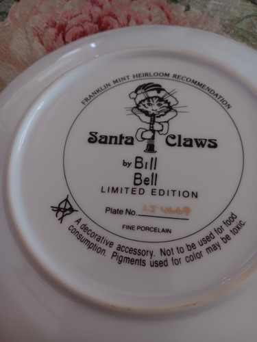 Franklin Mint Santa Claws Plate #LJ 4669 LIMITED EDITION By BILL BELL ...