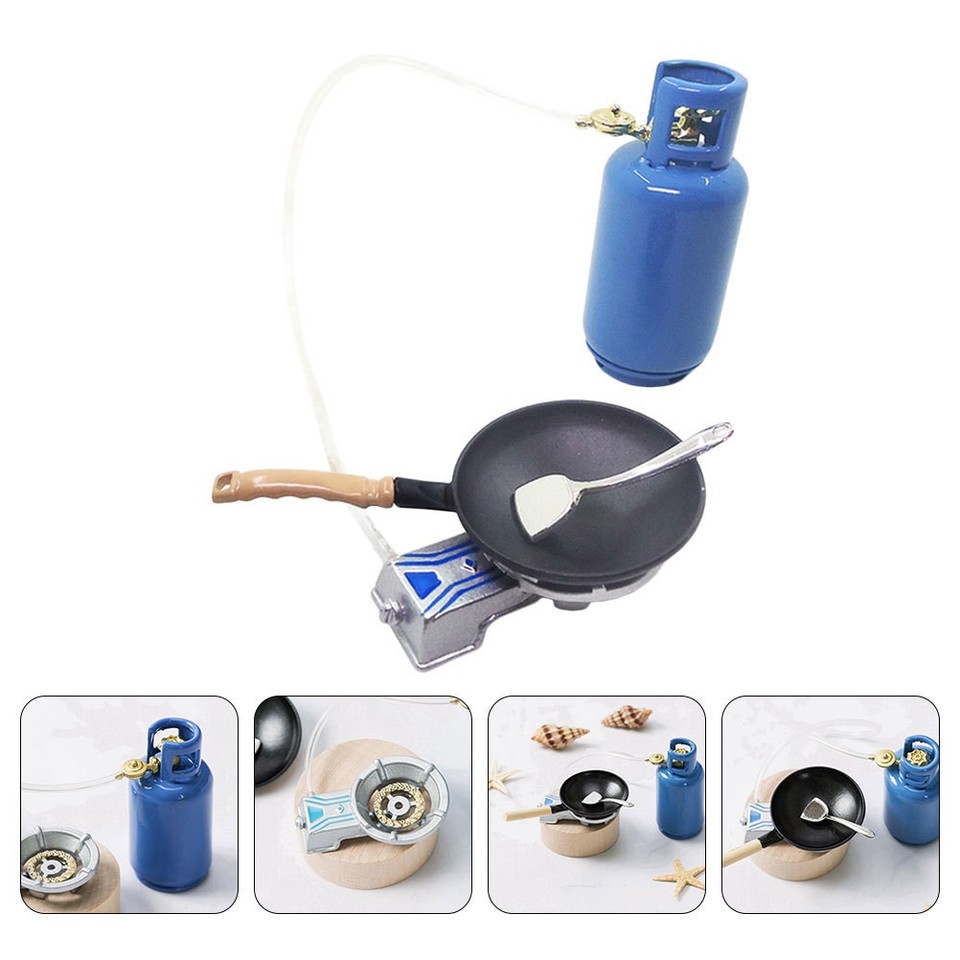 8 Sets Mini Kitchenware Stove Adornment Dollhouse Cooking Utensils ...