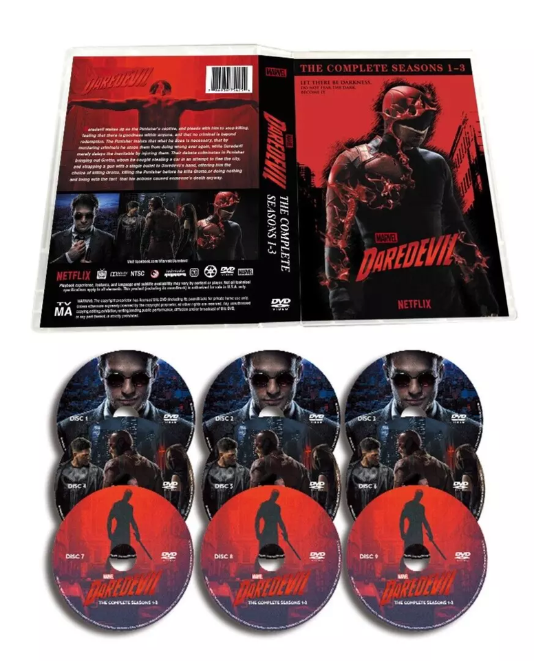 The Daredevil Complete Seasons 1-3 (DVD) Region 1 | eBay