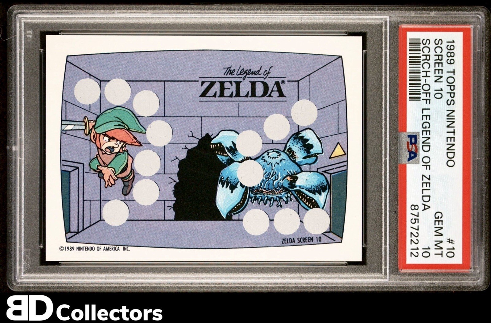 SCREEN 10 PSA 10 #10 1989 Topps Nintendo Scratch-Off The Legend Of ...