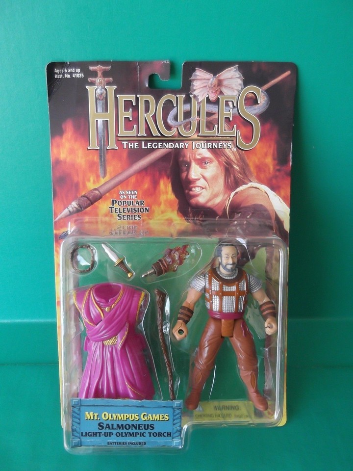 Hercules the Legendary Journey Salmoneus w/Light-up Torch 5"in Figure ...