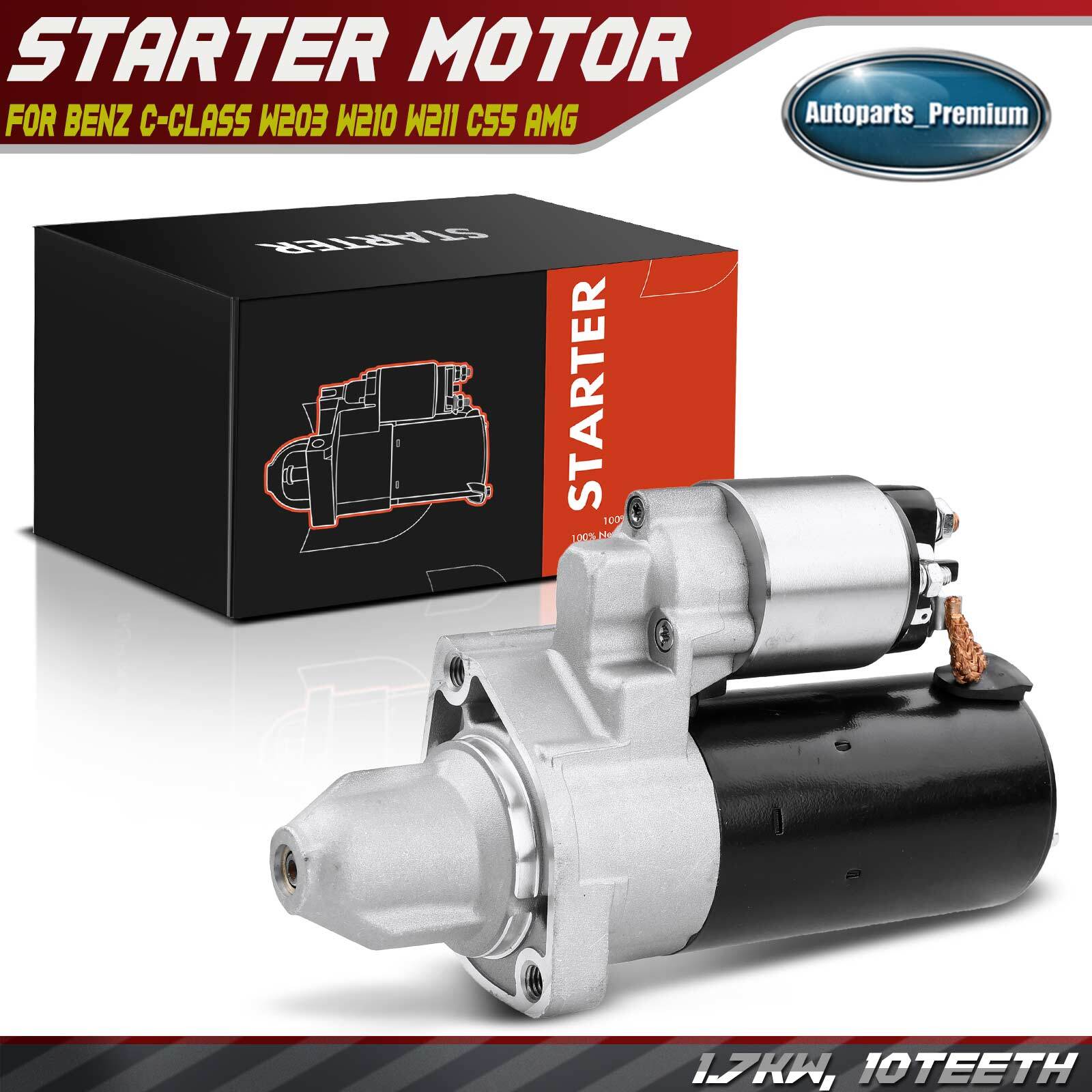 Starter Motor for Mercedes-Benz C-Class W203 W210 W211 C55 AMG 1.7KW ...