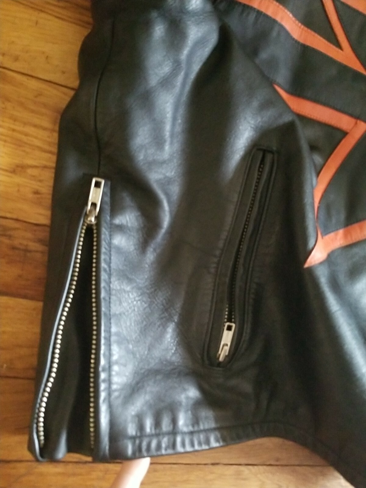 NEXX UNLIMITED Leather Jacket Black Red Firelli Redl… - Gem