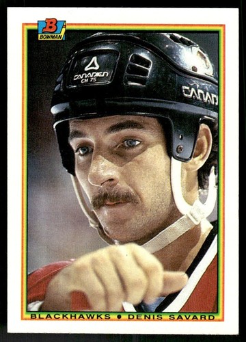 1990-91 Bowman Denis Savard Chicago Blackhawks #6 | eBay