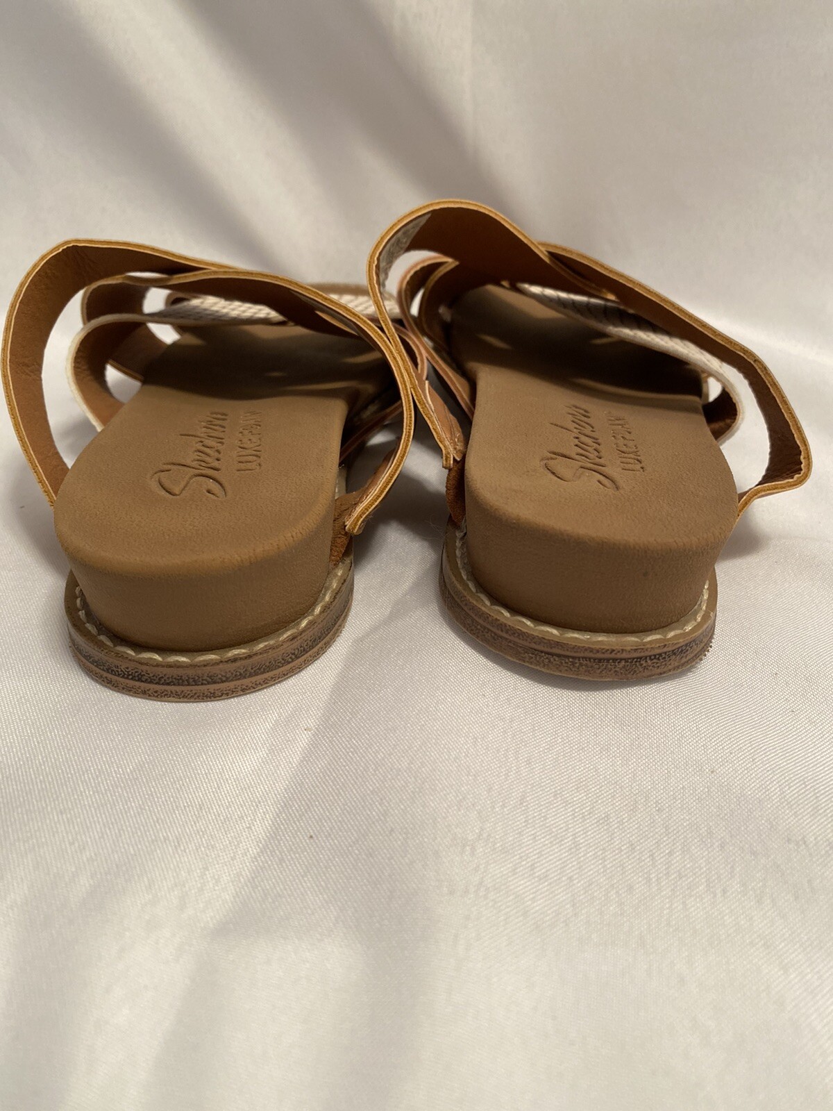 Skechers Sweet Chic Slides Sandals Tan Metallic Allig… - Gem