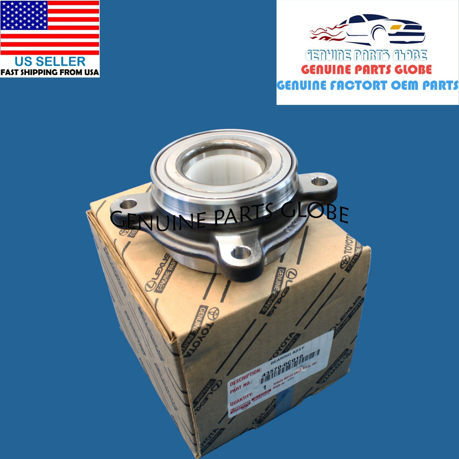 GENUINE OEM TOYOTA 08-21 SEQUOIA TUNDRA LX570 FRONT WHEEL BEARING 43570 ...
