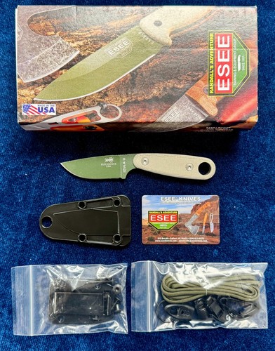 ESEE Knives Izula-II Fixed Neck Knife OD Green Micarta w/ Kit IZULA-II ...