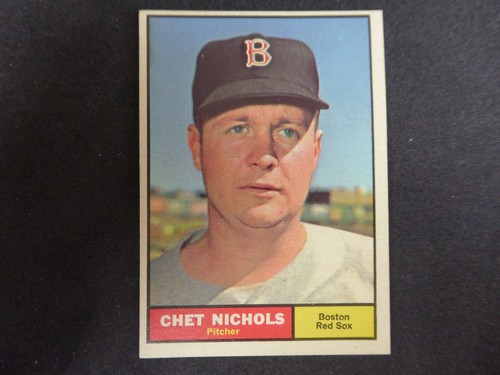 1961 TOPPS Baseball # 301 - Chet Nichols - Boston Red Sox - P | eBay