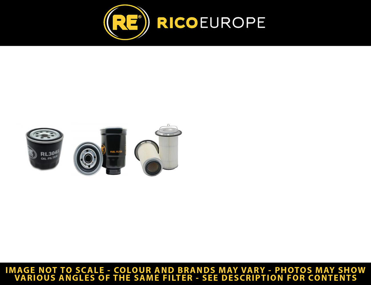 Filter Kit for Denyo Dca 45 SSIU3 W/ Compatible Ave isuzu Bb-4Jg1T ...