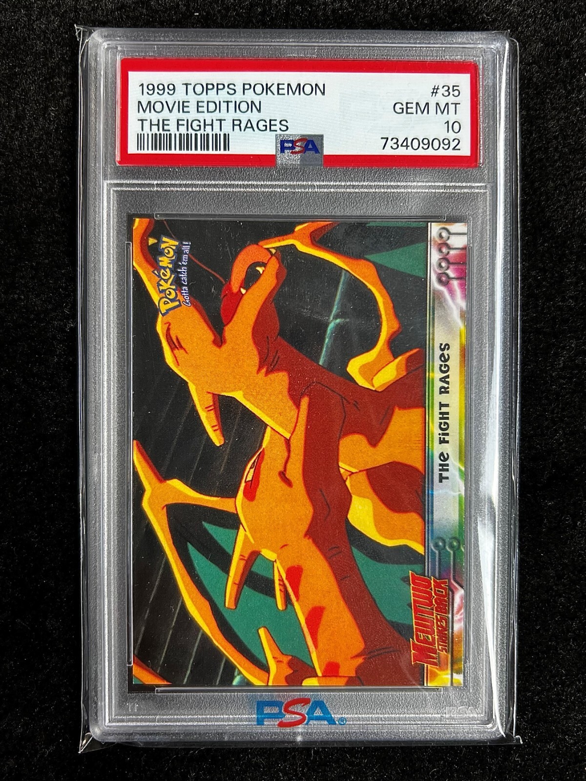 CHARIZARD 1999 Topps Movie Edition The Fight Rages PSA 10 #35 | eBay