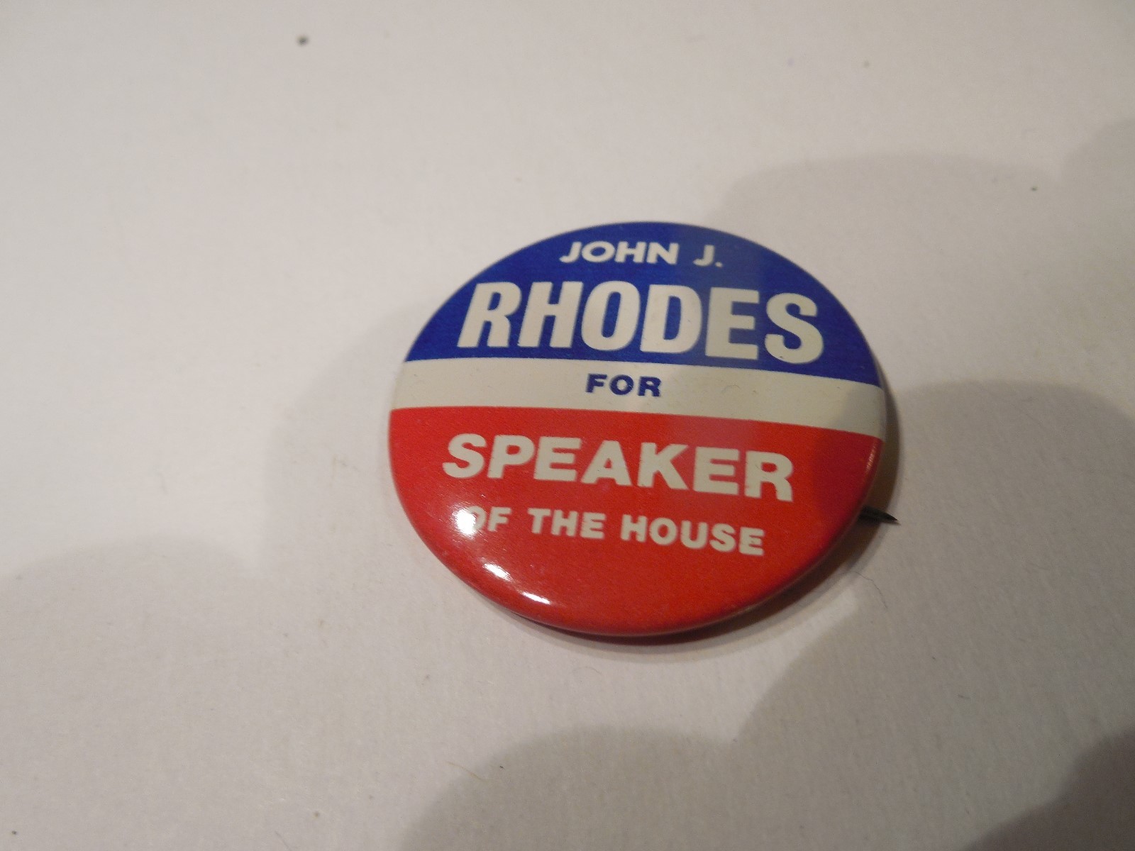 Arizona Pin Back Local Campaign Button John Jacob Rhodes Speaker Of The ...