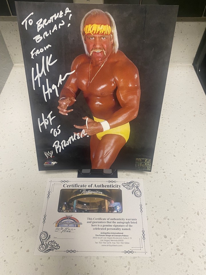 Hulk Hogan Signed 8x10 Photo Autograph w/ COA – WWE Legend Collectible ...