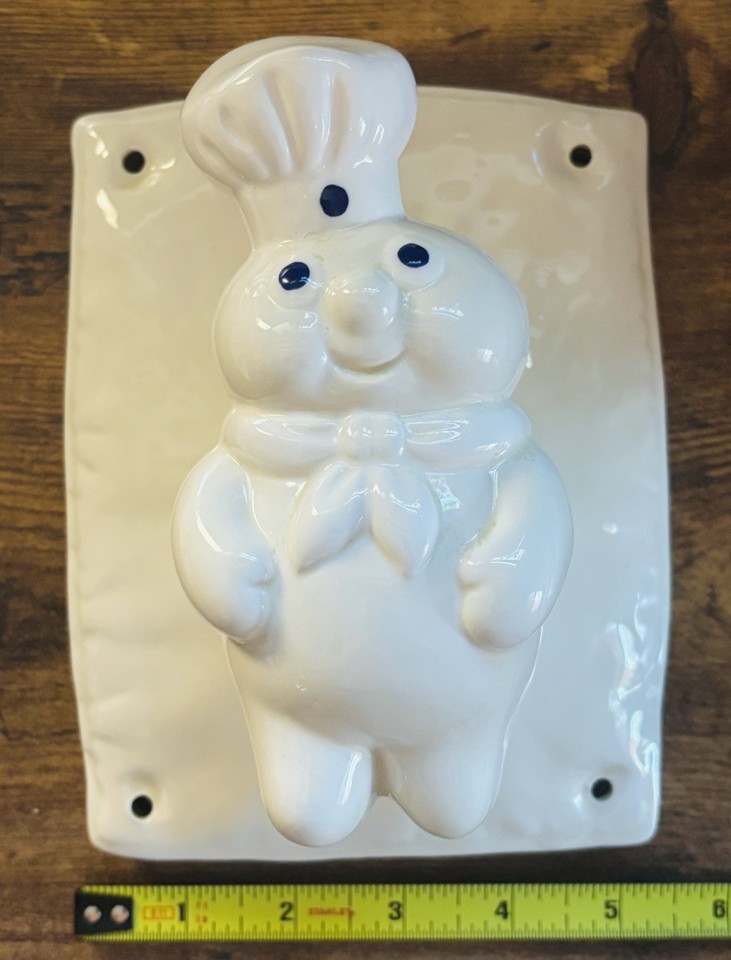 Vintage PILLSBURY DOUGHBOY & GIRL Kitchen Wall Hanging 3D Apron/Pot Holder Hooks | eBay