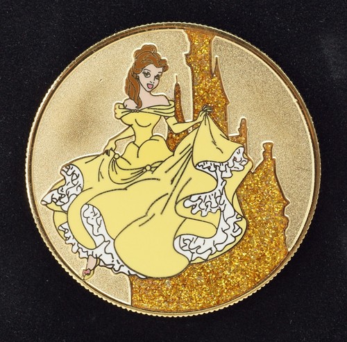 2008 Collectible Disney Pin - Princess Belle Gold Coin ~ LE 250 ~ Rare ...