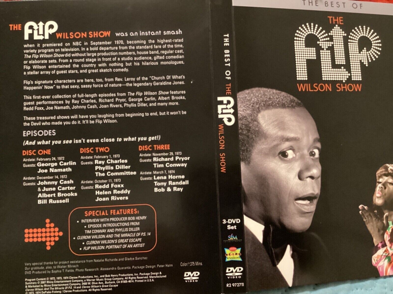 The Best of FLIP WILSON Show (DVD, 2007, 3-Disc Set) 1970s Television ...