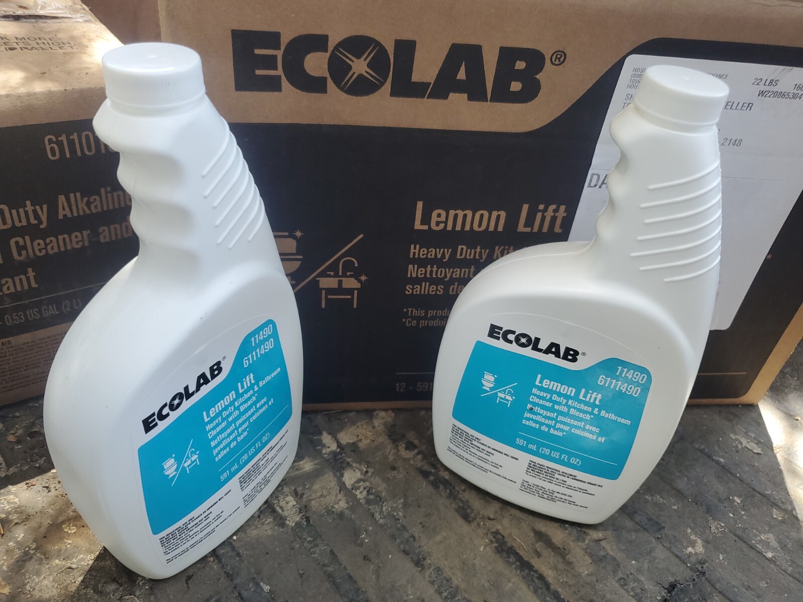 2 PACK Ecolab 11490 Lemon Lift Heavy Duty Kitchen & Bathroom Cleaner ...