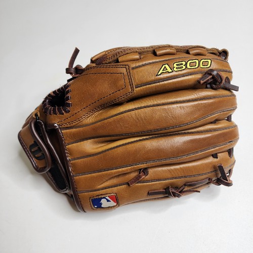 Wilson A800 Glove A0802 XLC 12.5 Baseball LHT Ecco Leather Brown Clean ...